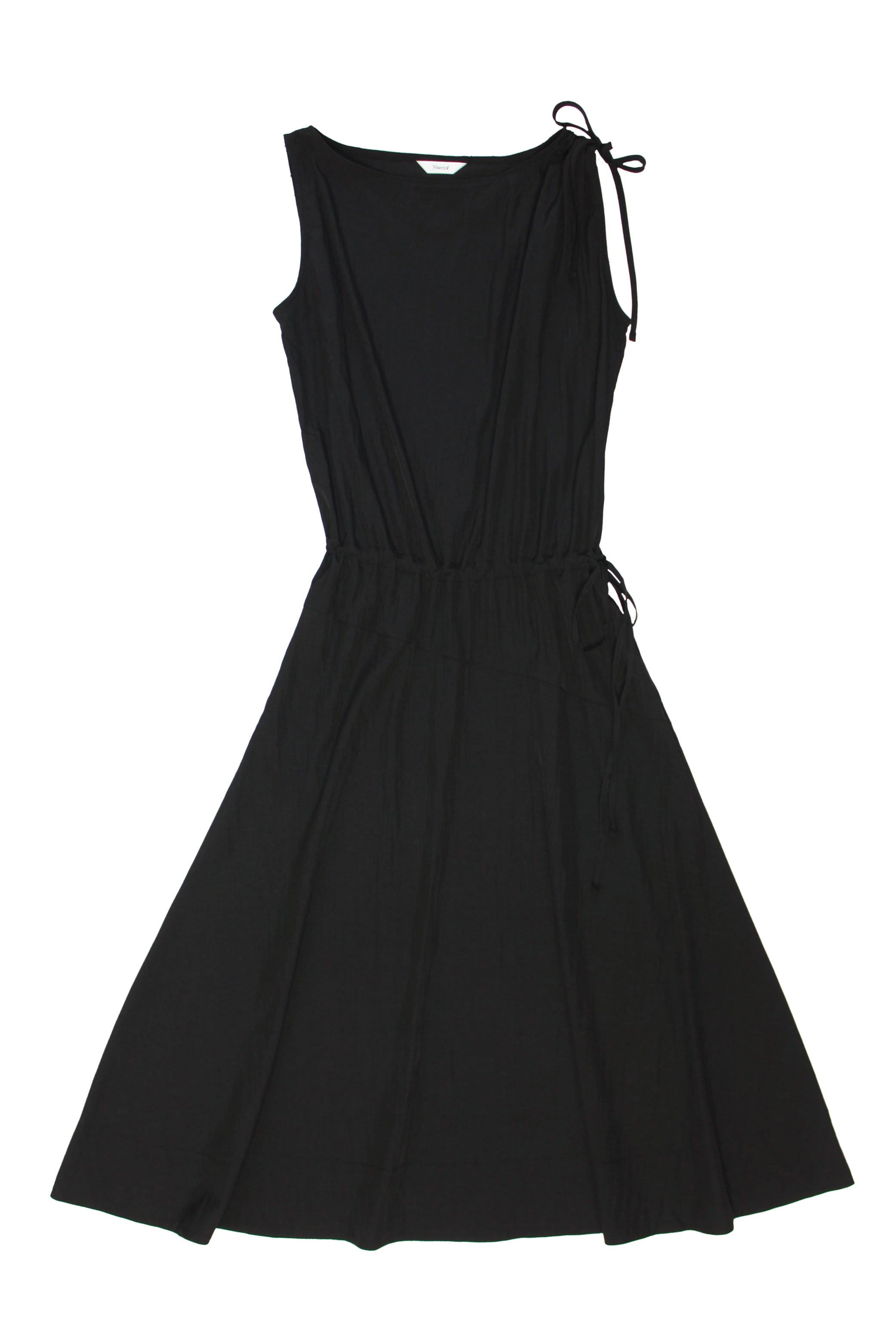 Nweol Shoulder String Dress in Black – Jowa.shop